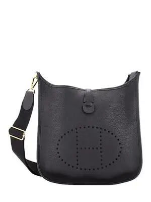 Hermès Pm Evelyne Bag Gen Iii Clemence - Black