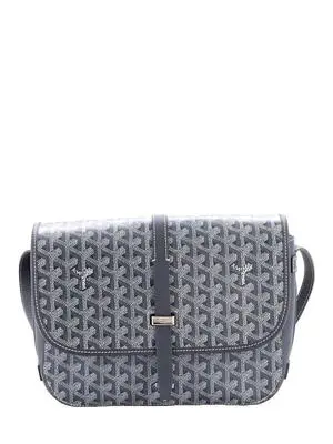 Goyard Mm Belvedere Ii Messenger Bag Coated Canvas - Gray