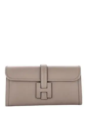 Hermès 29 Jige Elan Clutch Swift Gray