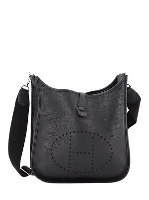 Hermès Pm Evelyne Bag Gen Iii Clemence - Black