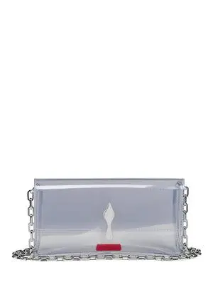 CHRISTIAN LOUBOUTIN Bettina Mini Crossbody Bag With Webbing Strap - Transparent