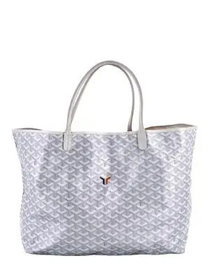 Goyard Gm Saint Louis Tote Precious Metals Coated Canvas Silver