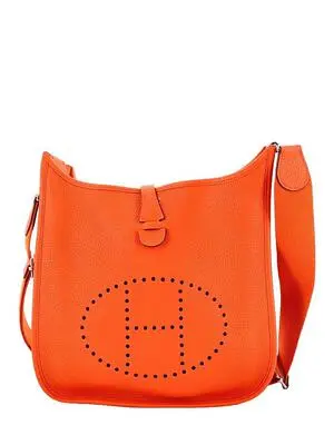 Hermès Pm Evelyne Bag Gen Iii Clemence - Orange