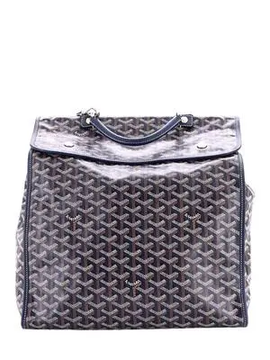 Goyard Saint Leger Briefcase Backpack Coated Canvas - Blue