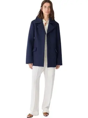 CALLAS MILANO Lucky" Peacoat With Waisted Silhouette - Navy