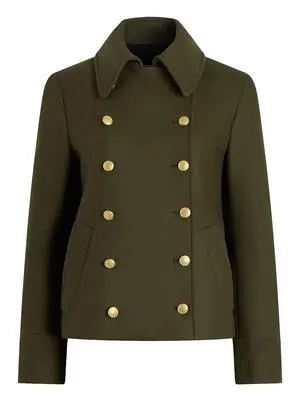 CALLAS MILANO Double-breasted Felt Wool Jacket - Forest