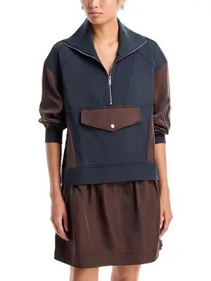 3.1 Phillip Lim Utility Combo Dress - Midnight Espresso