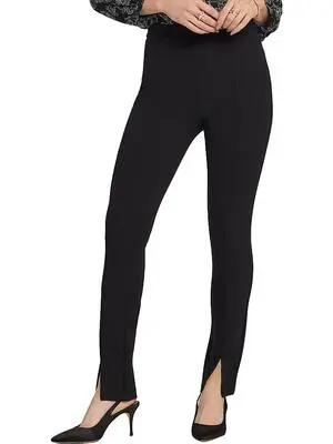 NYDJ Zelda Ponte Pants With Slits - Black