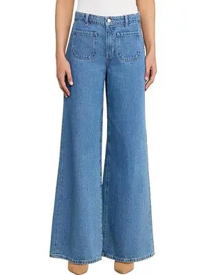 L'Agence Declan High Rise Wide Leg Jeans - Solvera