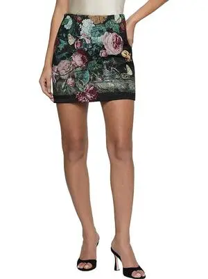 L'Agence Marseille Mini Skirt - Black Multi