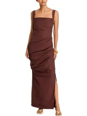 Paris Georgia Square Neck Maxi Dress - Mocha