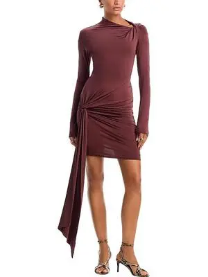 Paris Georgia Antonia Twist Mini Dress - Mocha