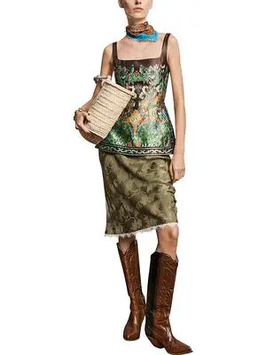 ALEMAIS Alemais Charlotte Sleeveless Printed Top