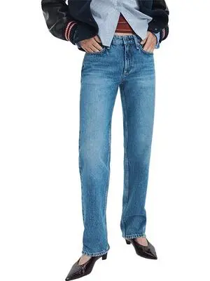 Rag & Bone Rag & Bone Harlow Low Rise Slim Straight Jeans Candice