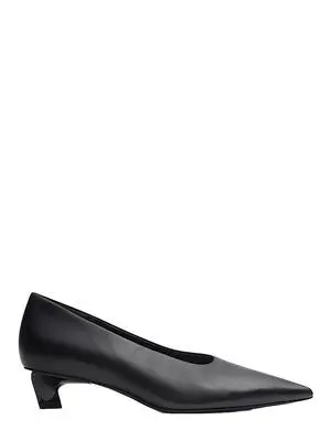 Rag & Bone Paloma Patent Leather Kitten Heel Pumps - Black