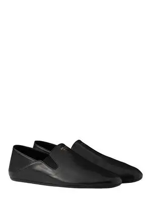 Prada Leather Loafers - Black