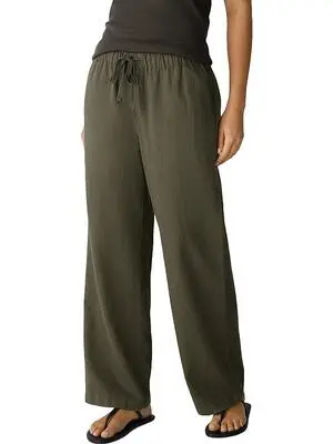 EILEEN FISHER Eileen Fisher Cotton Linen Drawstring Pants