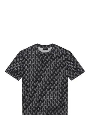 Emporio Armani Graphic Print Tee Navy