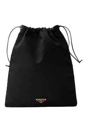 Prada Re-nylon Drawstring Pouch - Black