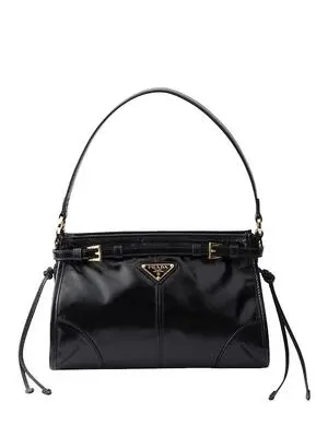 Prada Bonnie Small Leather Handbag - Black