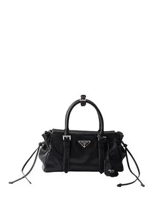 Prada Bonnie Small Leather Bag - Black