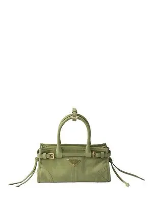 Prada Suede Mini Handbag - Green