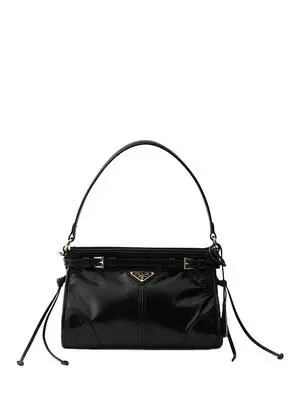 Prada Bonnie Small Leather Handbag - Black