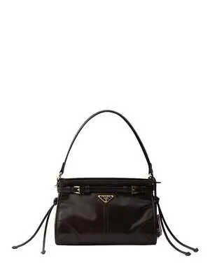 Prada Bonnie Small Leather Handbag - Brown