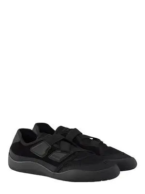 Prada Speedrock Technical Mesh And Leather Sneakers - Black