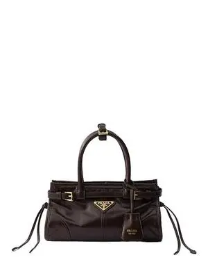 Prada Bonnie Leather Mini Bag - Brown