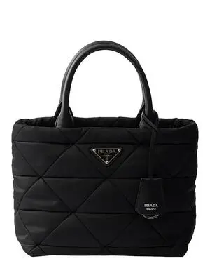 Prada Padded Re-nylon Tote Bag - Black