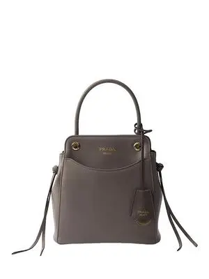 Prada Mini Leather Handbag - Clay