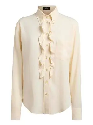 Etro Printed Silk Shirt - Marshmellow