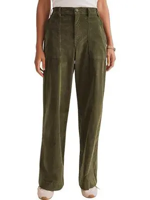 Splendid Colette Corduroy Wide Leg Pants - Pine