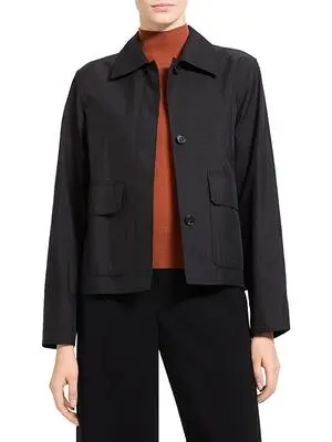 Theory Patch Boxy Jacket - Black