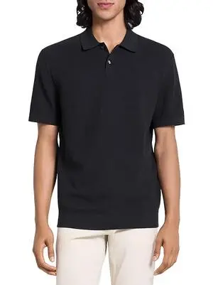 Theory Soris Polo In Fine Bilen - Black