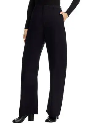MAISON MARGIELA Cotton Barrel Leg Pants - Black