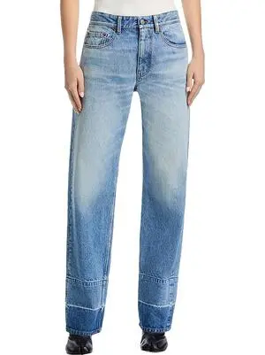 MAISON MARGIELA Cotton Straight Leg Jeans - Blue