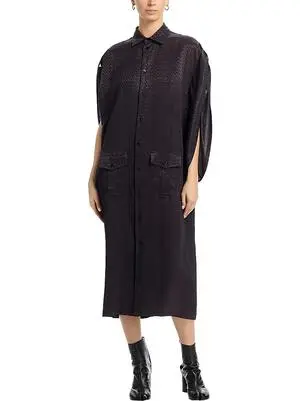 MAISON MARGIELA Logo Midi Dress - Black