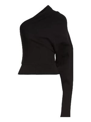 RICK OWENS RICK OWENS One-Shoulder Jersey Top