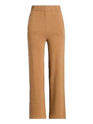 120% Lino Cashmere, Modal, And Wool Wide-leg Pants - Beige