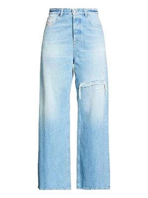 DIESEL® Cotton Wide-leg Jeans - Blue