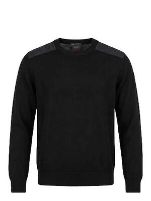 Paul & Shark Virgin Wool Crew Neck Sweater - Black