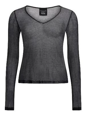 MAJESTIC FILATURES MAJESTIC FILATURES Micro Modal Cashmere V-Neck Long Sleeve Top