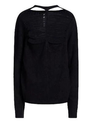 Rick Owens Alpaca Wool Blend Crewneck Sweater - Black