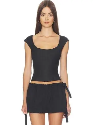 GUIZIO Leila Top - Black