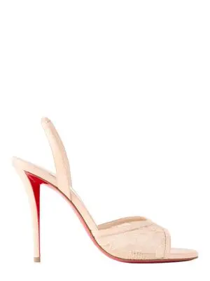 CHRISTIAN LOUBOUTIN Miss Z Slingback Sandals - Neutral