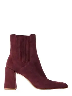 Gabriela Hearst Luke Suede Ankle Boots - Plum