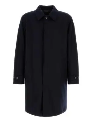 Brioni Stretch Cashmere Overcoat - Blue