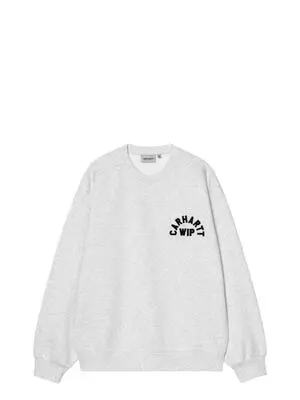 Carhartt Work In Progress Arch Script Sweat - Ash Heather